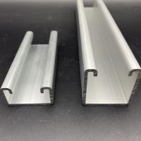 China Custom Slotted Plain Aluminum C Profile for Solar Mounting System for sale