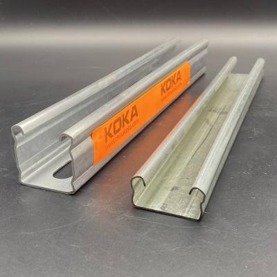 China Carbon Steel 41x41 41x21 Slotted Rib Reinforcement Strut Channel for sale
