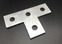 China Galvanized Steel Flat Plate Custom Strut Fittings for sale