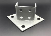 China Strut Fitting System Falt Plate Angle Fittings Unistrut Post Base Brackets for sale