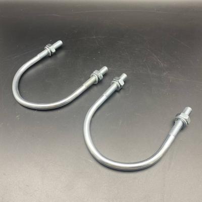 China Customized Galvanized Steel U Bolt with Plate for sale