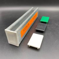China Colorful PVC P5580 41x62mm Unistrut Channel End Cap for sale