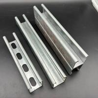 China Hot Dipped Galvanzied 41x41 Slotted C Profile Strut Channel for sale