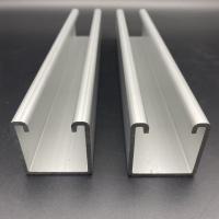 China Slotted Plain Custom Aluminum 6005 Unistrut Channel for sale