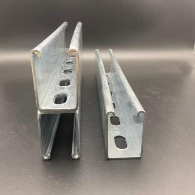 China 41x82 41x124 Pre-galvanized Slotted Back to Back Strut Channel for sale
