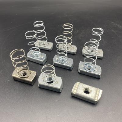 China Unistrut Fitting Accessories m8 m10 ss316 Spring Nut for sale