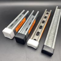 China Channel fittings Accessories pvc Plastic over End Cap for sale