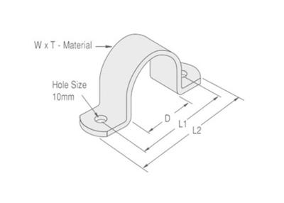 China Manufacturer Pipe Saddle Clamps Cast Iron 1-1/2'' Conduit Saddle Clamp for sale