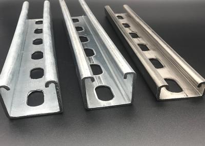 China Construction Custom Size 41x41x2.5mm Zinc Plated Slottted Unistrut Strut Channel for sale