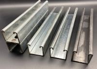 China Carbon steel Pregalvanized Slotted Plain 41x62 Strut C Channel for sale