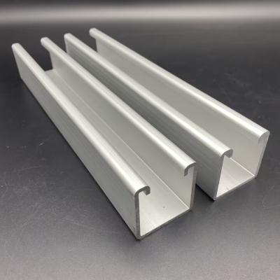 China Aluminum Solar Mounting Channel System Aluminum C Profile for sale