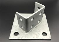 China Cast Iron Electrical Zinc Slotted Unistrut Post Base Brackets for sale