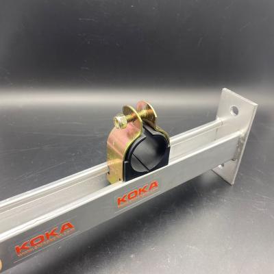 China Gold Galvanized 3/4'' Strut Channel Mounted Cushion Clamps for sale