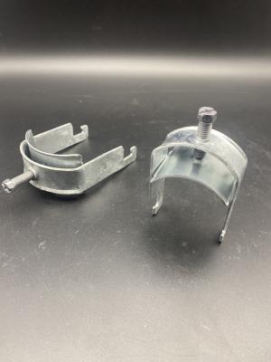 China Galvanized Steel 1-3/4'' Strut Pipe Single One Piece Cable Clamps for sale