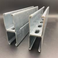 China Carbon Steel 41x82 Zinc Plated Unistrut Strut Channel for sale