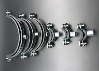 China Custom Size Zinc Plated m8 m10 epdm Rubber Pipe Clamp for sale