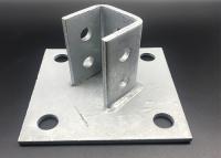 China Cast Iron Slotted Zinc Plated Unistrut Fitting Post Base for sale