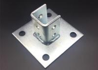 China 90 Degree Custom Zinc Plated Square Strut Post Base for sale