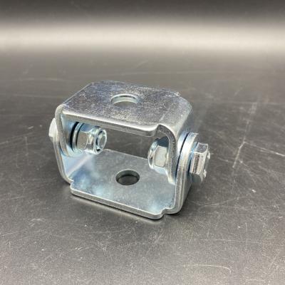 China Strut Fitting Accesspries Zinc Plated Adjustable Hinge Clamps for sale
