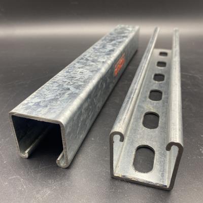 China Carbon Steel q235 Zinc Plated Perforated Unistrut Channel for sale