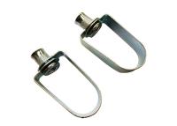 China Pipe Clamps Metal Steel Custom Size Loop Hanger for sale