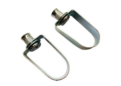 China Pipe Clamps Metal Steel Custom Size Loop Hanger for sale
