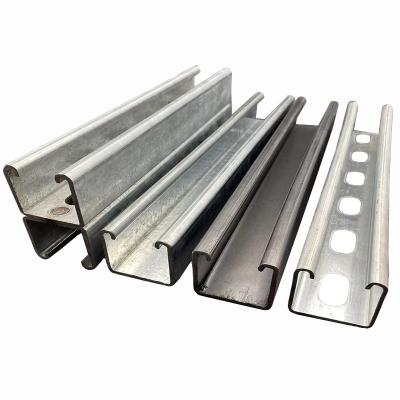 China Hot Dip Galvanized 41x41 41x21 Perforated Unistrut Channel for sale
