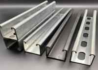 China Metal Steel Hot Dip Galvanized 41x41 41x21 41x62 Slotted Strut Channel for sale