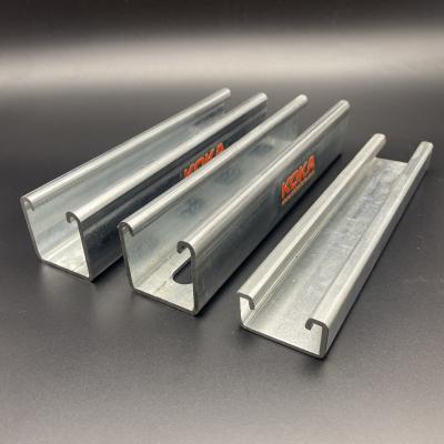 China 304 316 Stainless Steel HDG PG Custom Slotted Plain Strut Channel for sale