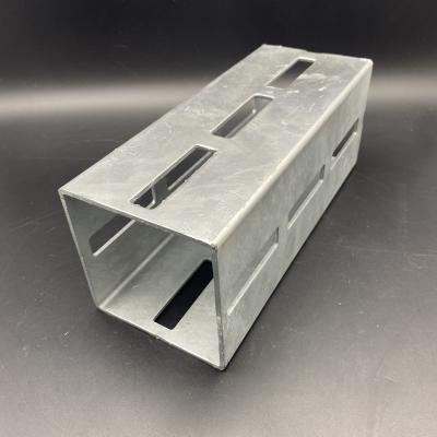China Modular Steel Frame Metal Steel Zinc Plated 100x100x3 Square Channel for sale