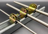 China Yellow Zinc Galvanized Steel Strut tpe Cushion Clamps for sale