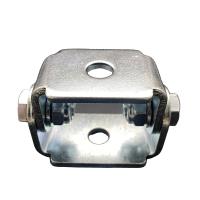China Wall Mount Brackets Two Holes Swivel Adjustable Hinge Clamp for sale