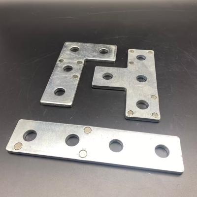 China Strut Accessories Flate Plate Fittings with Magnet for sale