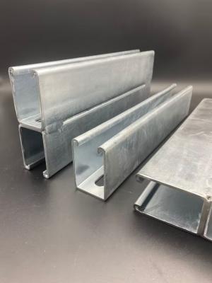 China Factory Zinc Plated 3m Slotted Plain Double Unistrut Channel for sale