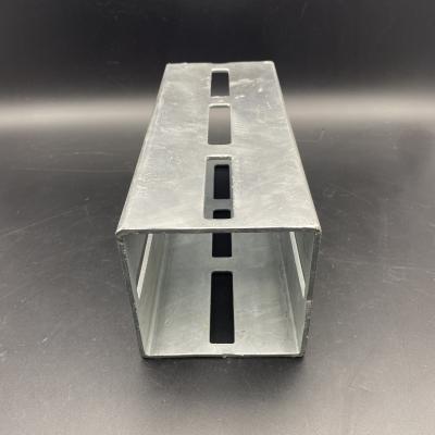 China Heavy Load 65x15.5mm Slotted Modular Steel Square Channel for sale