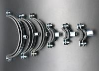 China Custom Different Size EPDM Rubber Pipe Clamp with Two Screws for sale
