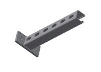 China Metal Steel 41x41 Strut Cantilever Arm with Brackets for sale