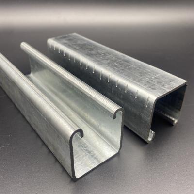 China Carbon Steel Plain Unistrut Channel with Teeth for sale