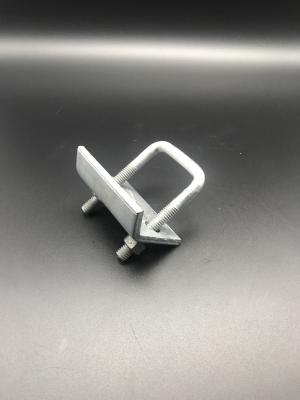 China Heavy Duty Galvanized Steel U Bolt Beam Clamp with Square Plate for sale