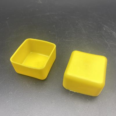 China Yellow PVC Rubber 41x41 C Channel Over End Cap for sale