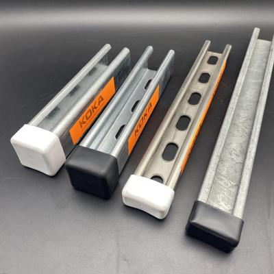 China Custom Color Black White Rubber Strut Channel P2860-10 Over End Cap for sale