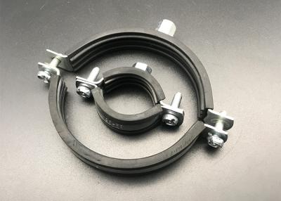 China 6'' 8'' Galvanized Zinc EPDM Rubber Cushion Clamp for sale