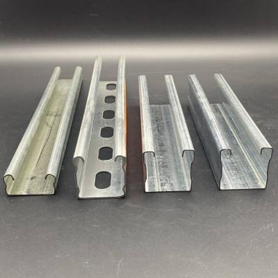 China Carbon Steel P2000 Strut Channel with Stiffener for sale