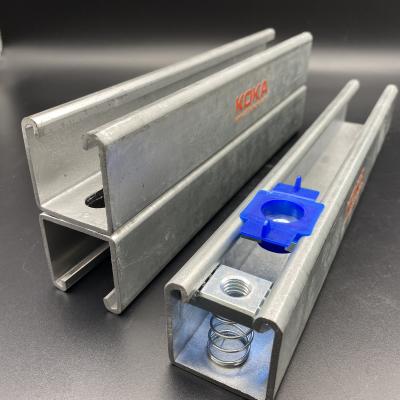 China Factory Supply ZAM HDG Slotted Support Strut Unistrut Channel for sale