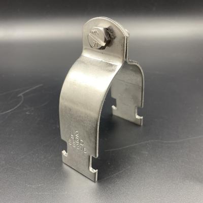 China Galvanized Steel Custom Size 1-3/4'' Unistrut Pipe Clamps for sale