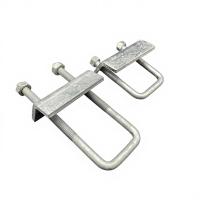 China Heavy Duty Zinc Plated U Shape Beam Clamp with Plate for sale