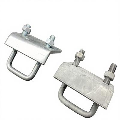 China Factory Electrical Galvanized Wide Throat U Blot Beam Clamps for sale