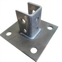 China Cast Iron Spot Welding Unistrut Post Base Brackets for sale
