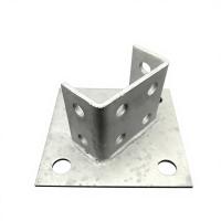 China Carbon Steel Powder Coated Unistrut Post Base Brackets for sale