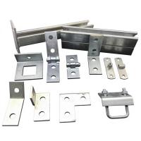 China Electrical Zinc Slotted Unistrut Flat Plate Fittings for sale